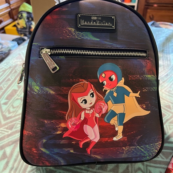 Loungefly | Bags | Loungefly Marvel Wanda Vision Chibi Womens Double ...